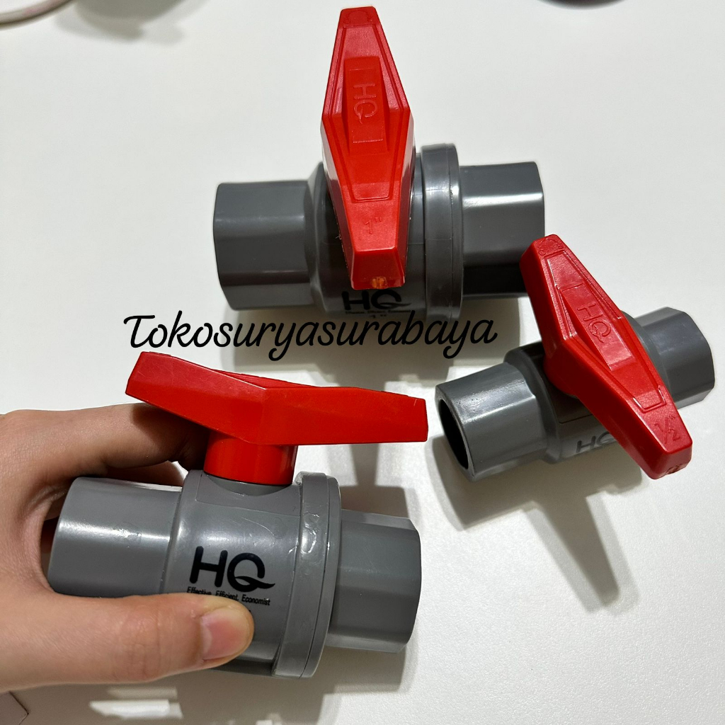 Jual HQ High Quality Ball Valve 1/2" 3/4" 1" Stop Kran PVC 1/2" 3/4" 1" ball valve 1/2" ball ...