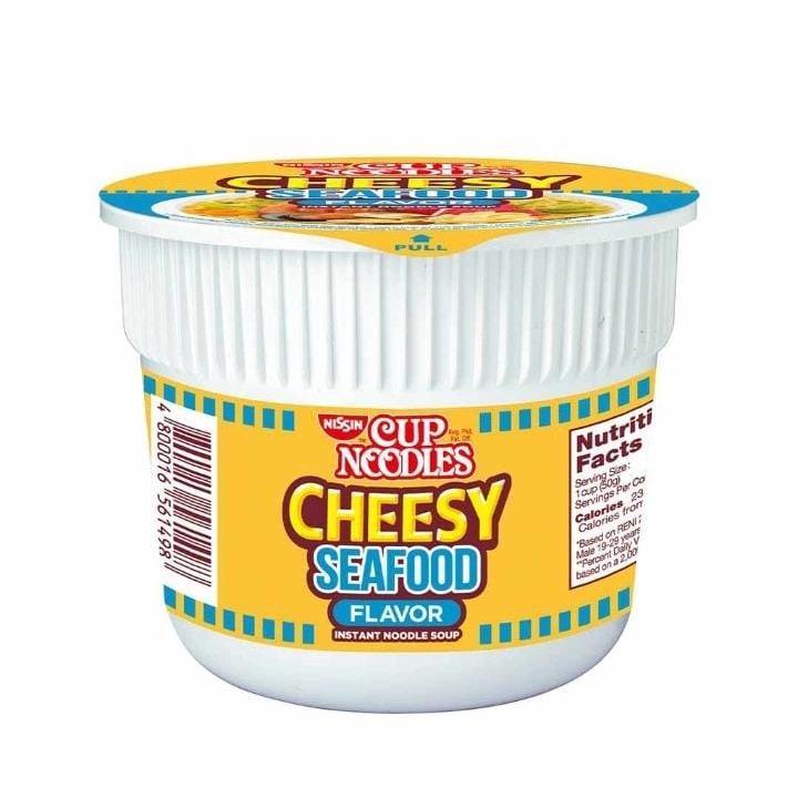 Jual NISSIN NOODLES CUP CHEESY SEAFOOD/ SPICY HOT BEEF FLAVOR | Shopee ...