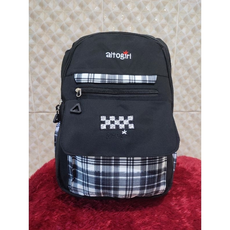 Jual Ransel Silver Girl by alto+ rain cover - tas alto | Shopee Indonesia