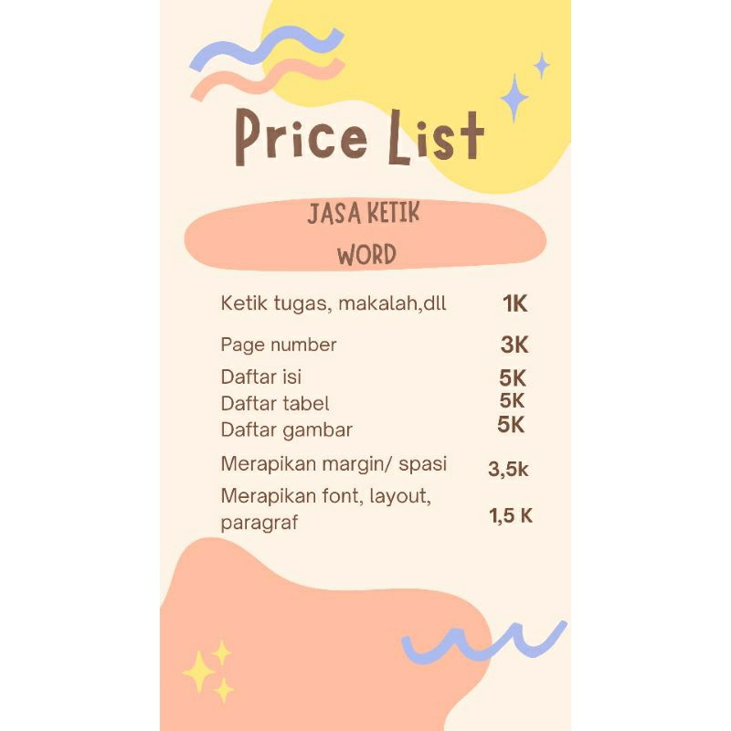 Jual jasa ketik word untuk page, daftar isi, tabel,gambar | Shopee ...