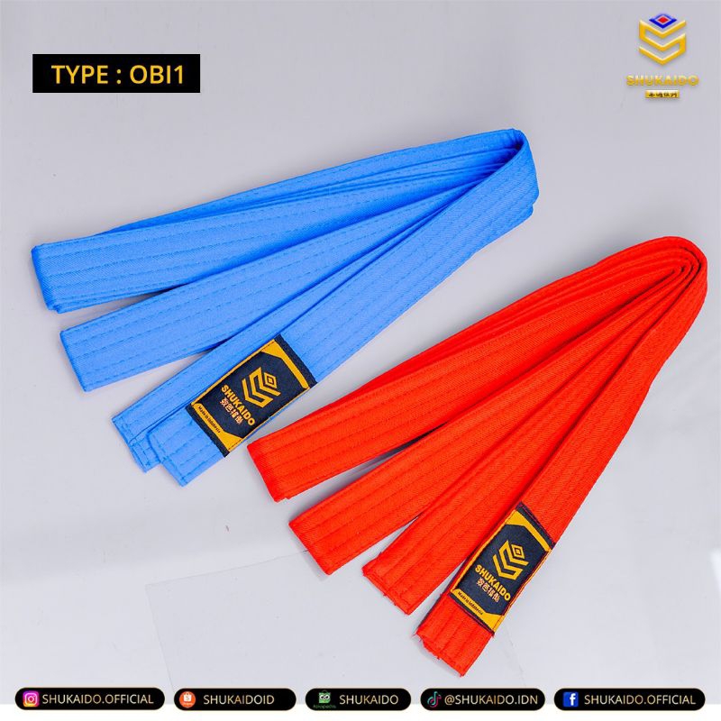 Jual [OBI 1] SABUK KARATE PERTANDINGAN SHUKAIDO // SABUK BIRU // SABUK ...