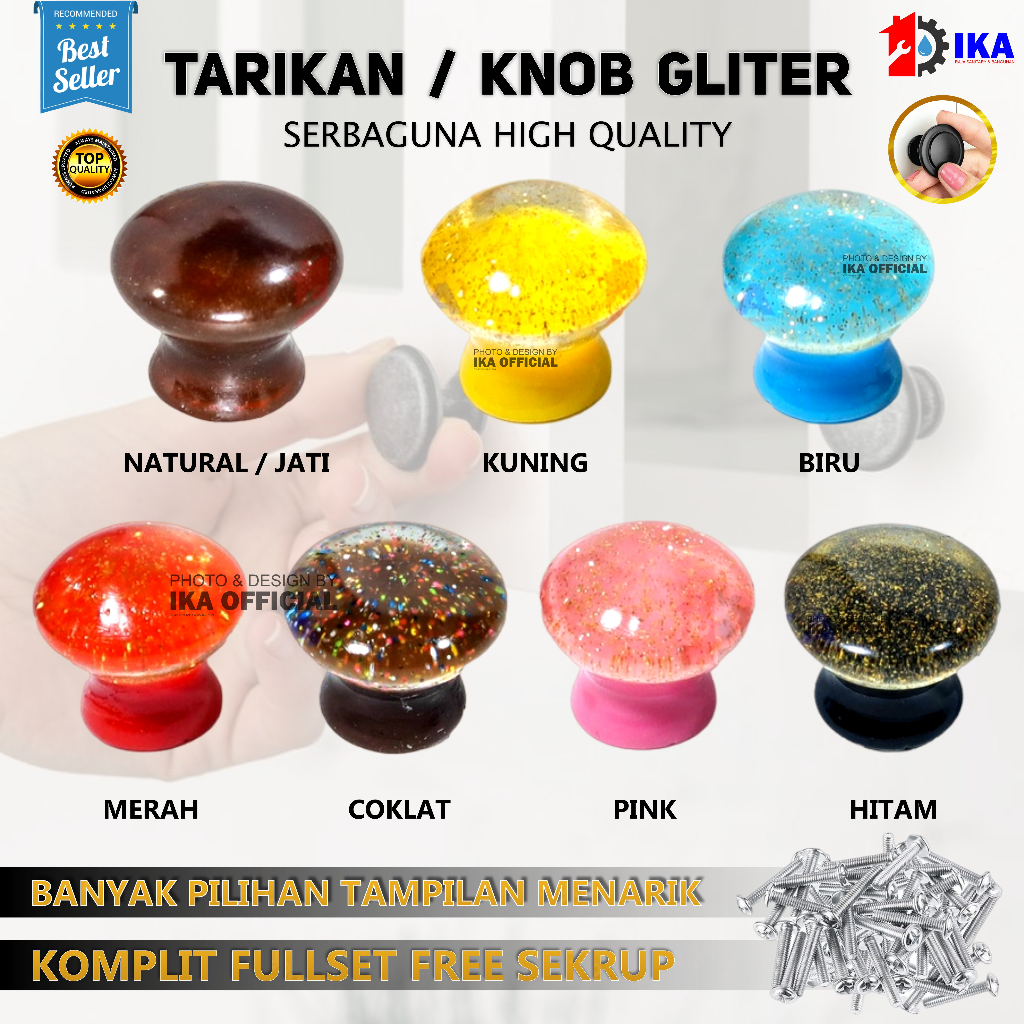 Jual KNOB KNOP TARIKAN PEGANGAN HANDLE LACI PINTU LEMARI PELANGI BINTIK ...