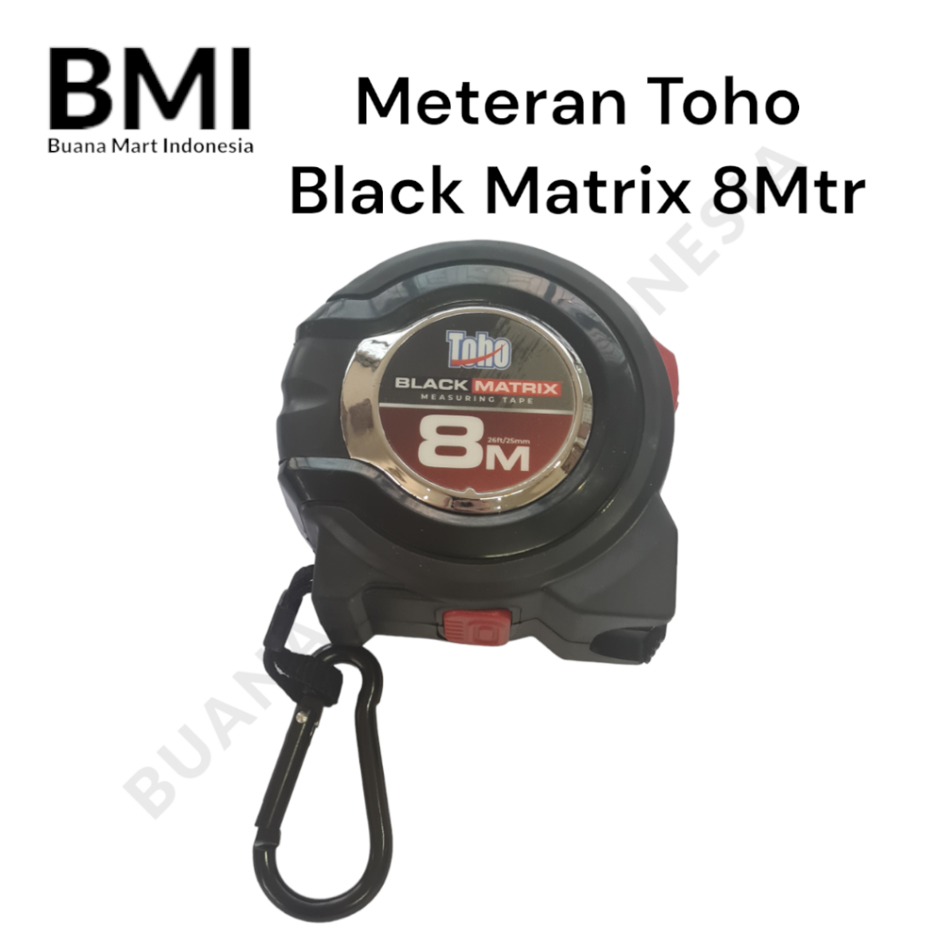 Jual Meteran Toho Black Matrix 8Mtr | Alat Ukur | Pengukur Plat | (1PC ...