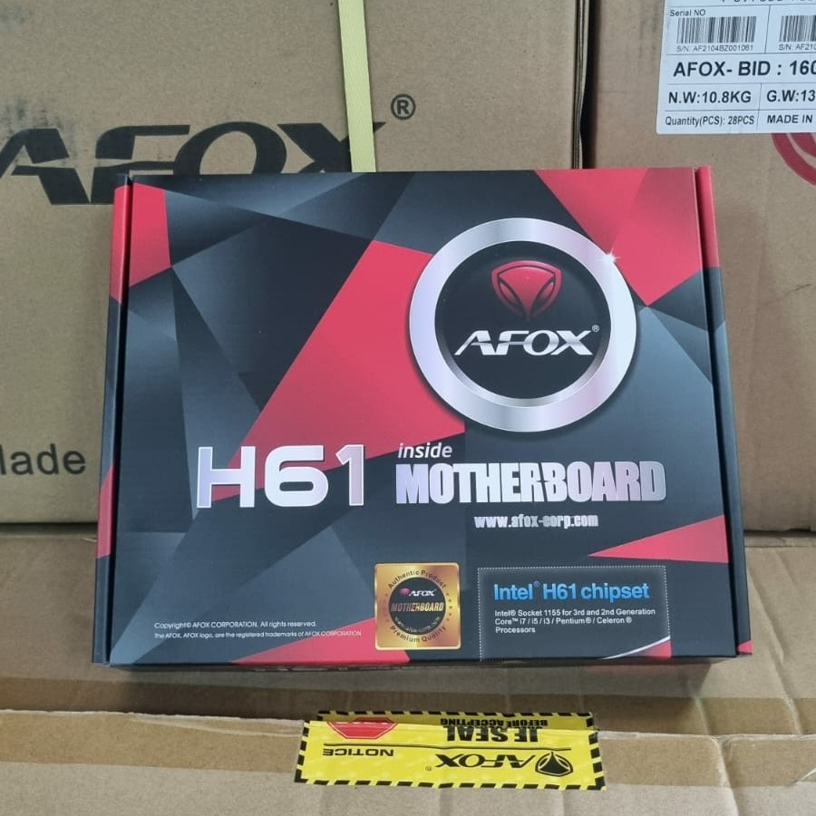 Jual MOTHERBOARD AFOX IH61-MA5 V5 LGA 1155 DDR3 INTEL H61 NVME Support ...