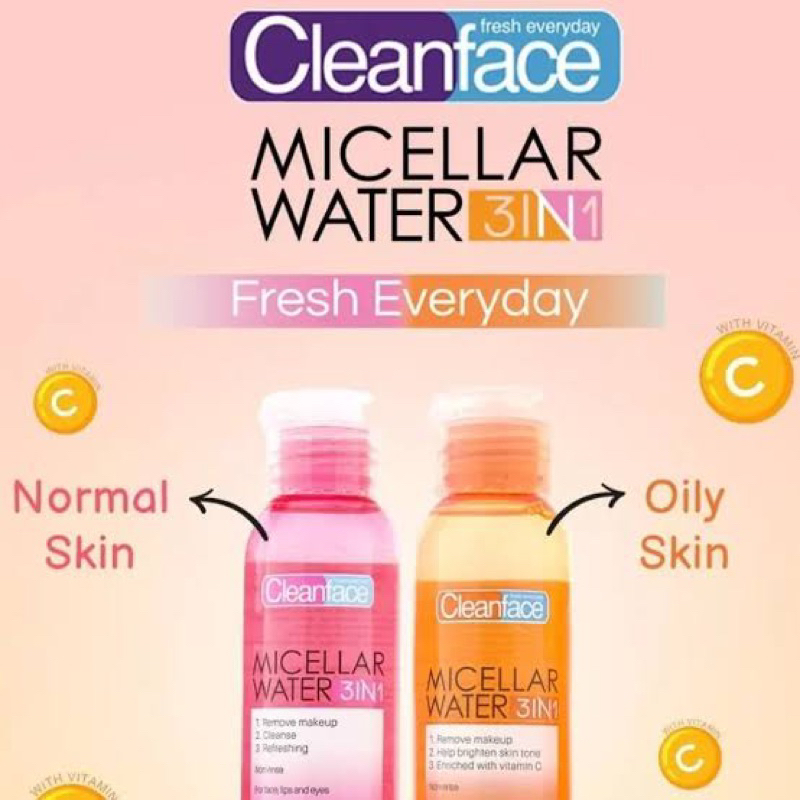 Jual Clean face Micellar Water 3in1 | Shopee Indonesia