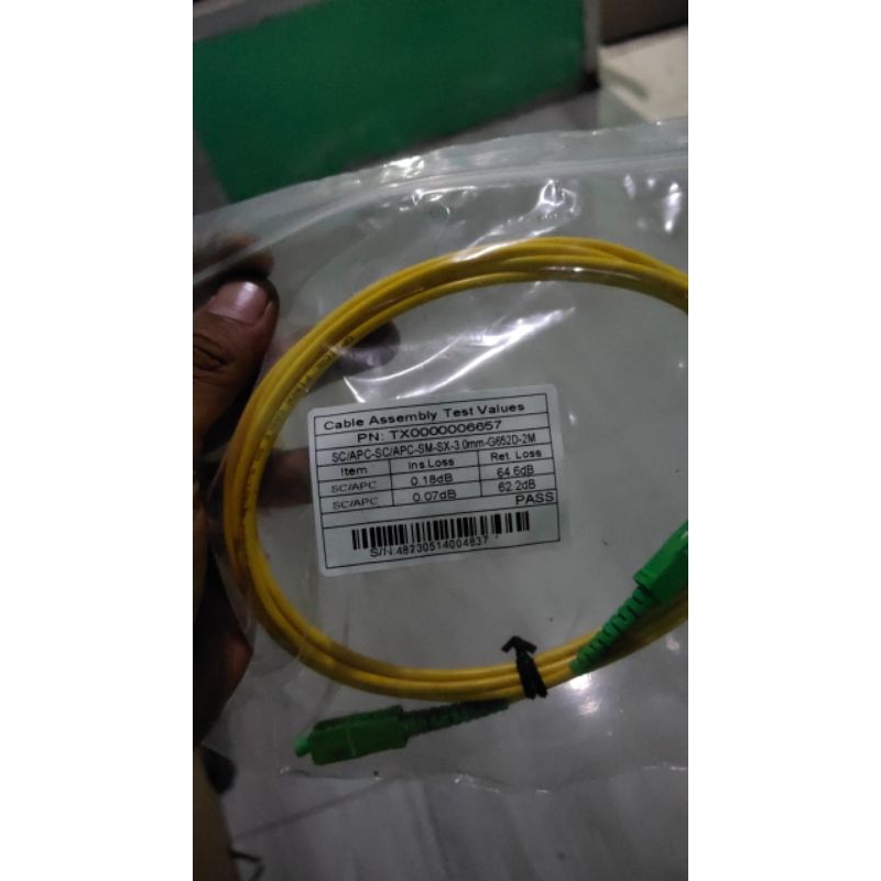 Jual patchcore sc apc panjang 2m diameter 3mm simplex singlemode ...