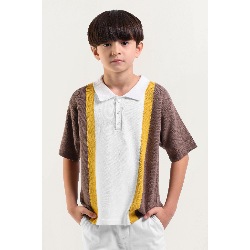 Jual Prepp Studio Jr - Polo Shirt 3 Color Fine Gauge Mocca | Shopee ...