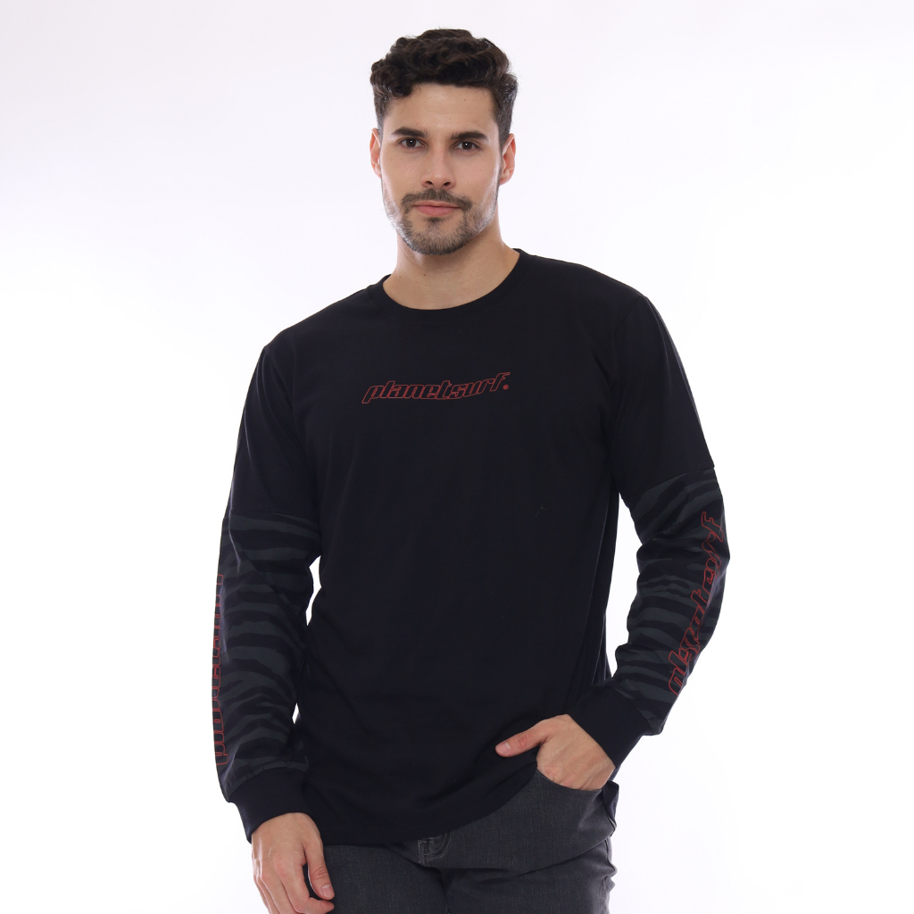 Jual Planet Surf Clothing Kaos Lengan Panjang Pria Kratzen Long Tee ...