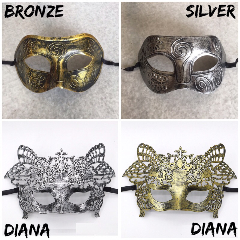 Jual Topeng Masquerade Pria Party Mask Halloween Event Prop Pesta ...