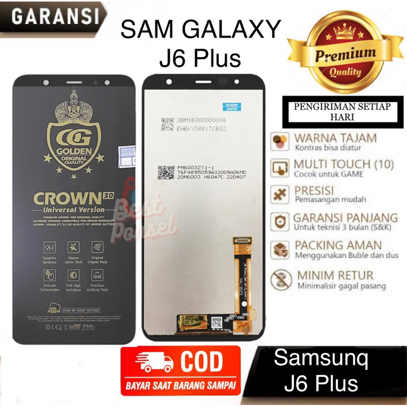 Jual Lcd Touchscreen SAMSUNG J6 plus Fullset ORIGINAL | Shopee Indonesia