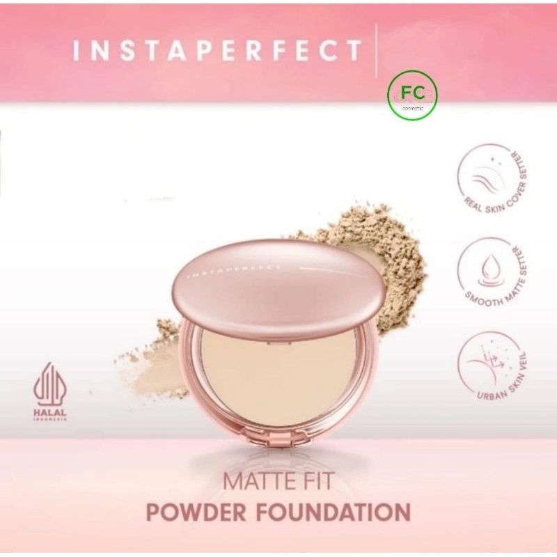 Jual INSTAPERFECT Matte Fit Powder Foundation SPF20 PA+++ 13g | Shopee ...