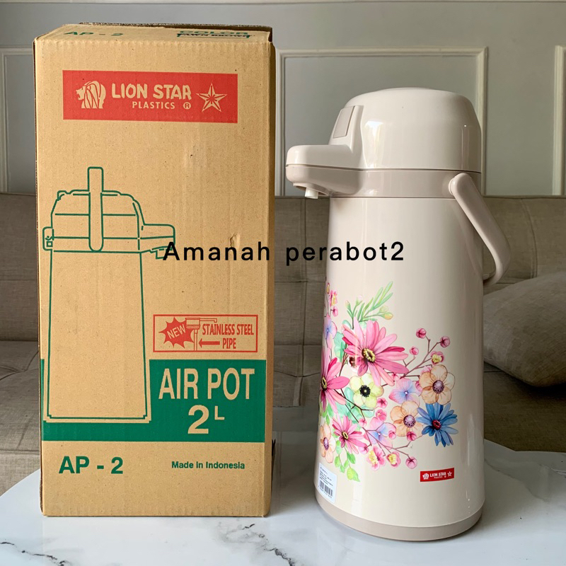 Jual TERMOS AIRPANAS PENCET LIONSTAR 2lt Air Pot AP-2 Lionstar | Shopee Indonesia