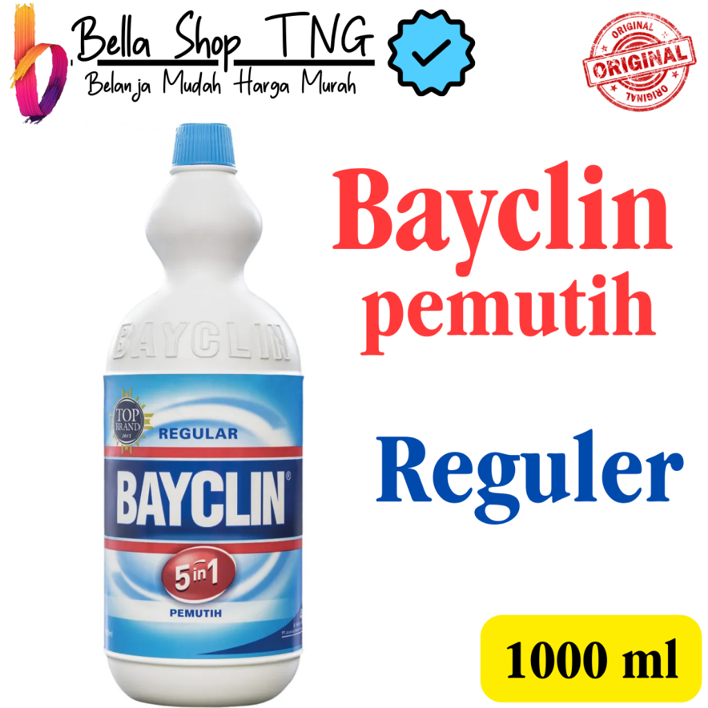 Jual Bayclin Regular Cairan Pemutih 1000 mL | Shopee Indonesia