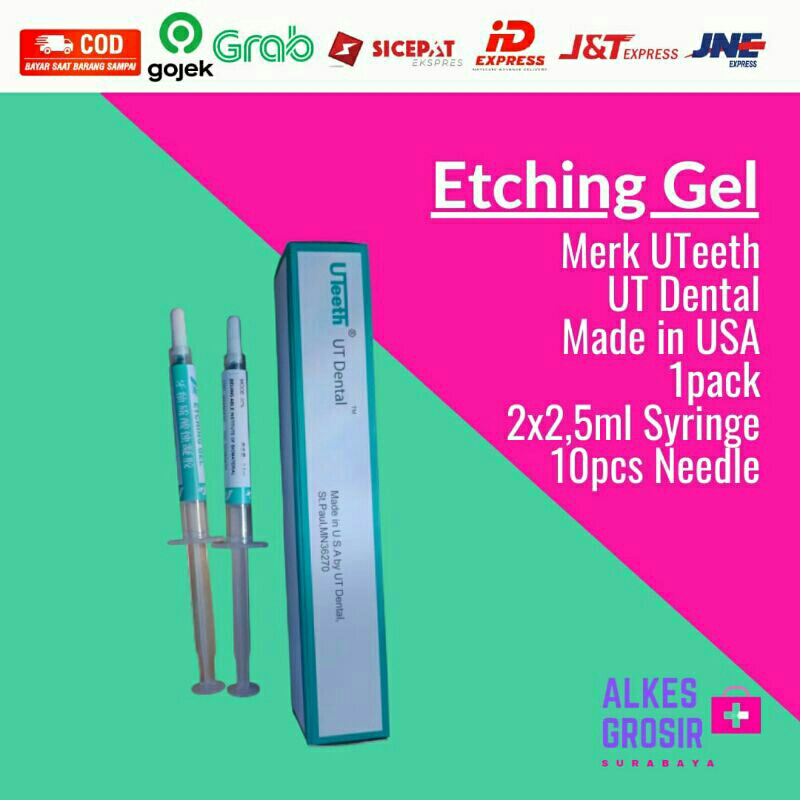 Jual Etching Gel Dental Gigi Merk UTEETH UTdental USA 1Pack Etsa Etchan ...