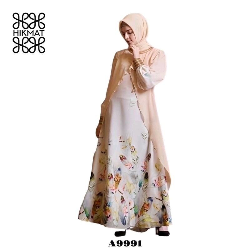 Jual ABAYA HIKMAT FASHION ORIGINAL A9991 | Shopee Indonesia