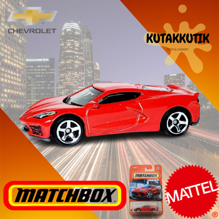 Jual Matchbox Mobil Sedan 2020 Corvette C8 Merah Chevrolet Edition ...