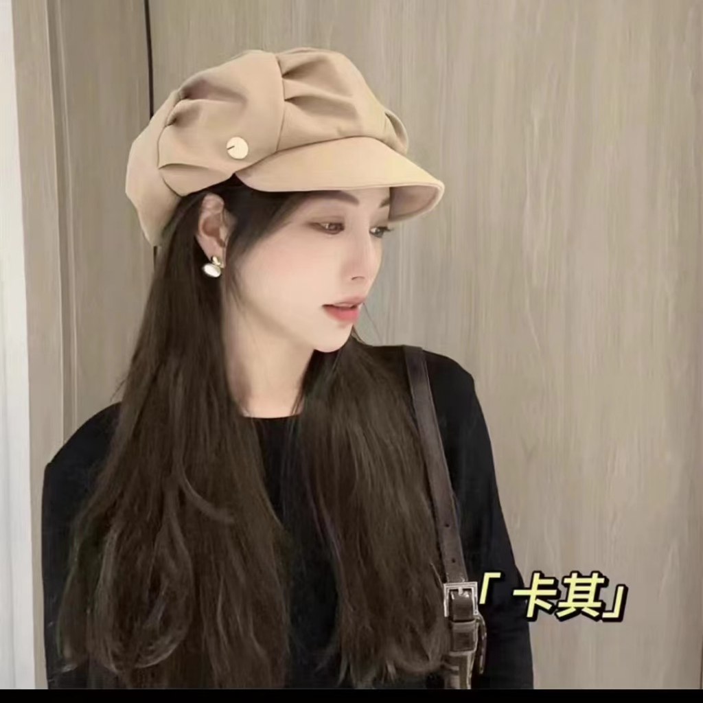 Jual (Hello Girls )MZ50 Topi Baret Oktagonal Topi Wanita Korea Style ...