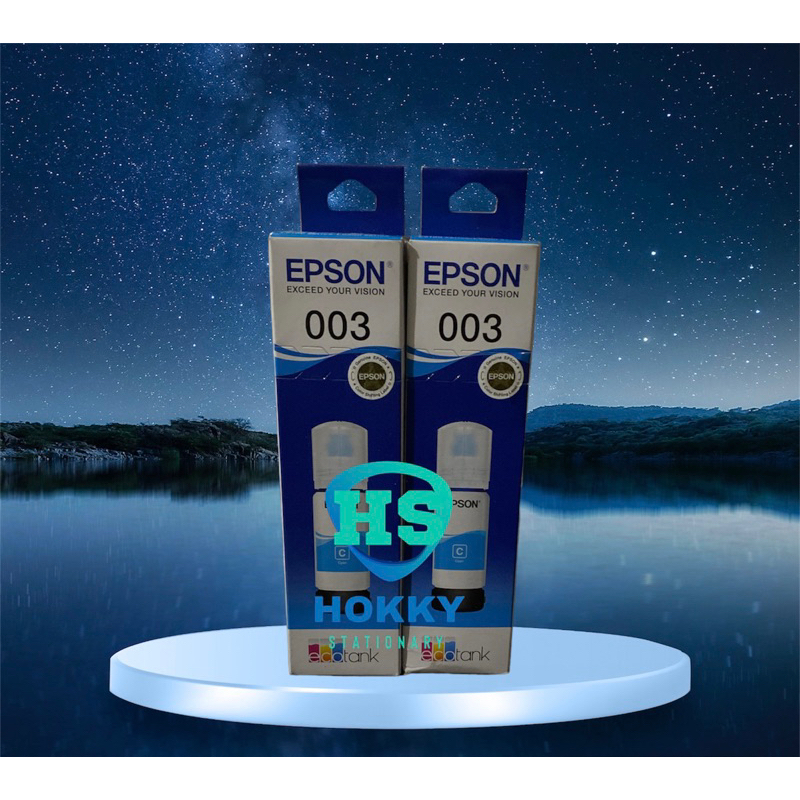 Jual Tinta Printer Epson 003 Cyan Original 100% - Cyan | Shopee Indonesia