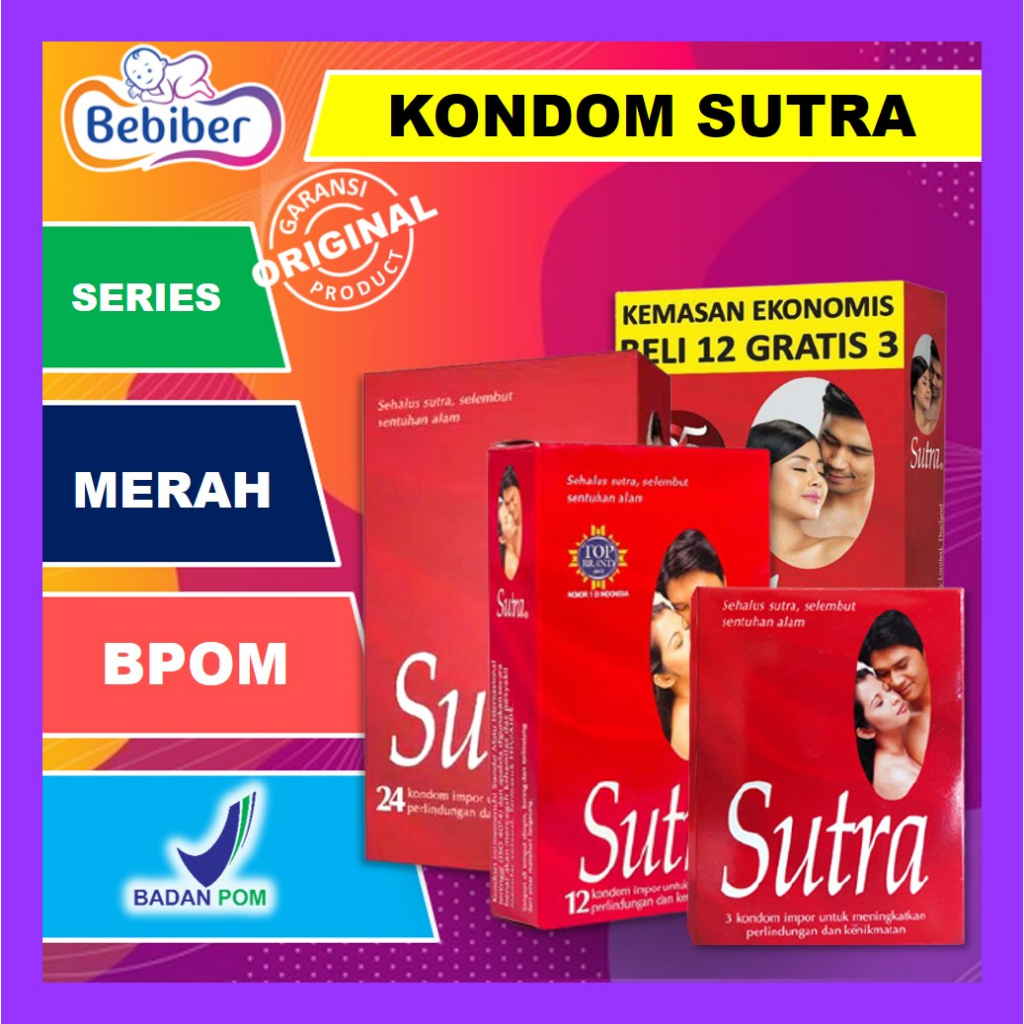 Jual Kondom Sutra Classic / Kondom Sutra Merah / Sutra Kondom Import / BIBER | Shopee Indonesia