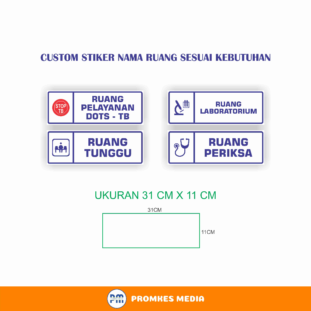 Jual Custom Stiker Nama Ruang | Shopee Indonesia