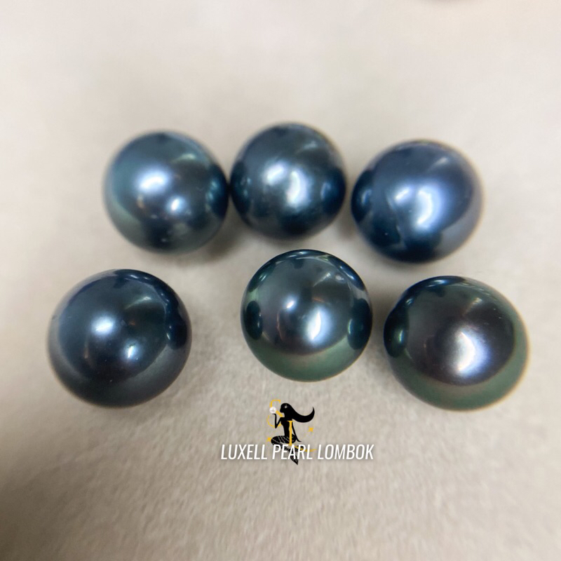 Jual butiran mutiara air laut dark grey| Tahitian pearls | Mutiara ...