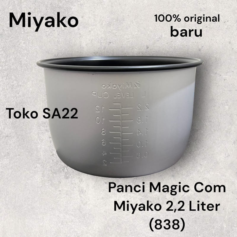 Jual MIYAKO PANCI MAGIC COM 2,2 LITER MCM-838 PANCI DALAMAN RICE COOKER ...