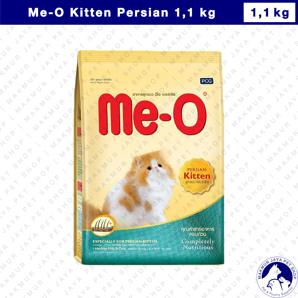 Jual MeO Me-O KITTEN PERSIAN Cat Food Makanan Kucing 1,1 kg Freshpack ...