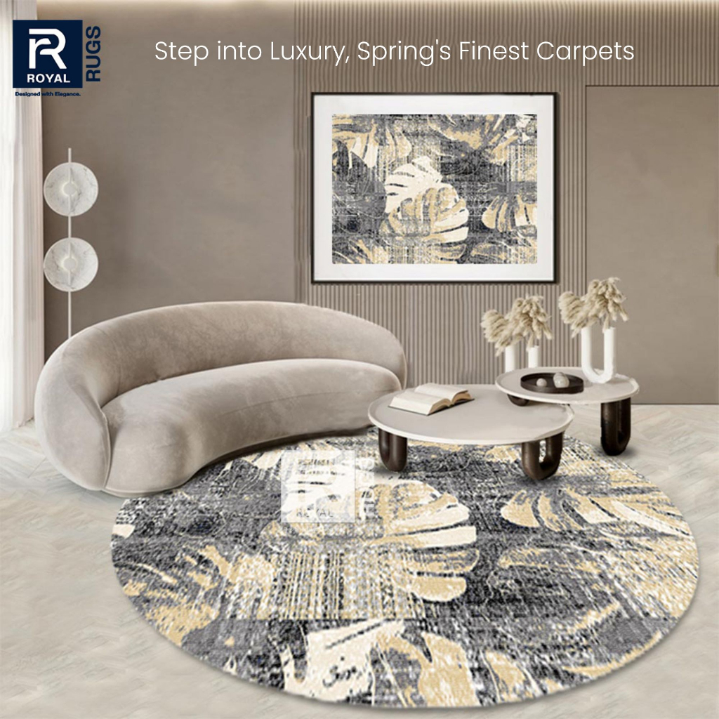 Jual Karpet Bulat Lantai Tropical Anti Slip 100x100 cm By Royal Rugs ...