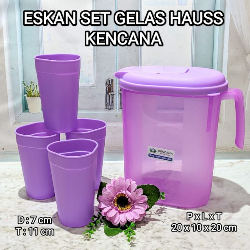 Jual ESKAN SET GELAS HAUSS KENCANA | Shopee Indonesia