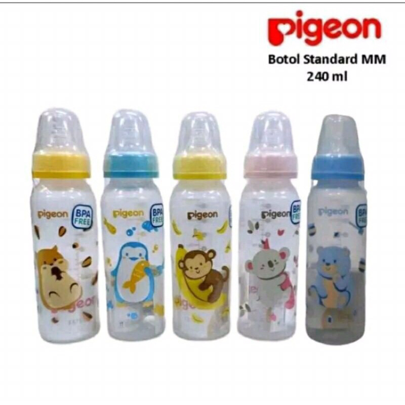 Jual Pigeon Botol Susu PP RP Standar MM Plus Nipple ( 50ml / 120ml ...