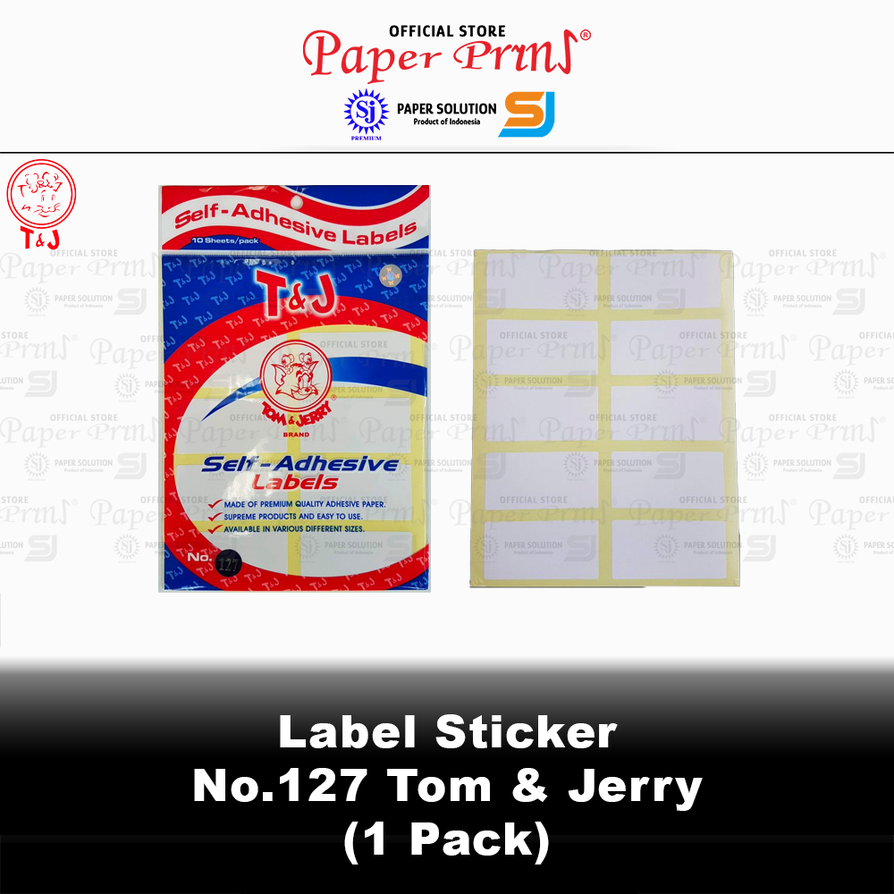 Jual Kertas Laser Label Stiker No. 127 Tom & Jerry | Shopee Indonesia