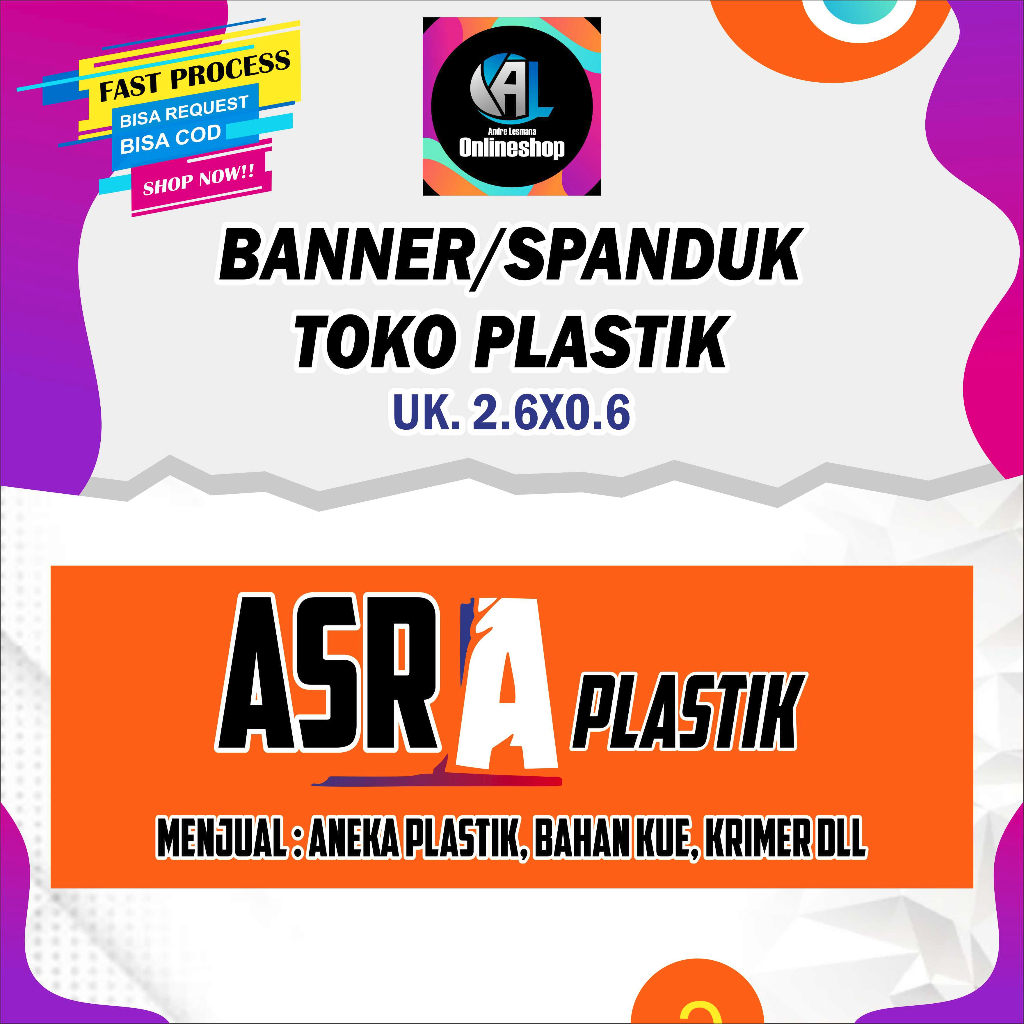 Jual Spanduk Banner Toko Plastik, Grosir free desain | Shopee Indonesia