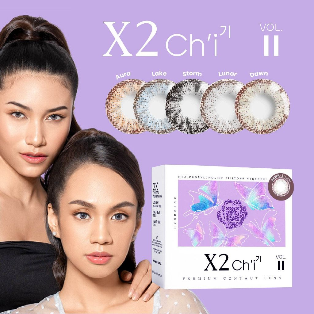 Jual Softlens X2 CHI VOL II 14,2MM Normal & Minus (-0,50 S/D -10,00) By X2 / Soflen X2 Chi Vol ...