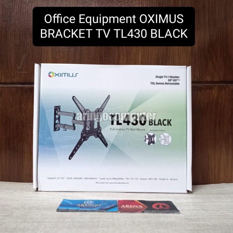 Jual Office Equipment OXIMUS BRACKET TV TL430 BLACK | Shopee Indonesia