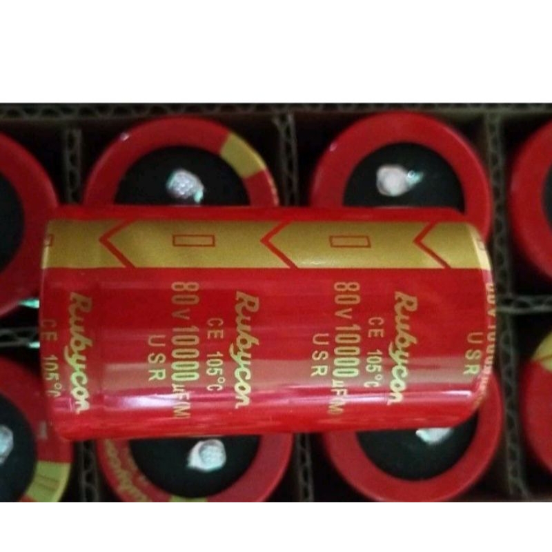 Jual Elco rubycon merah USR 10.000uf/80v ori | Shopee Indonesia