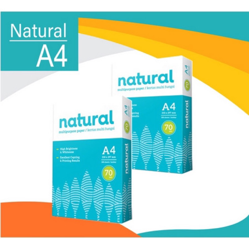 Jual Kertas Hvs Natural A4 70gsm - Kertas Foto Copy (Rim) | Shopee Indonesia