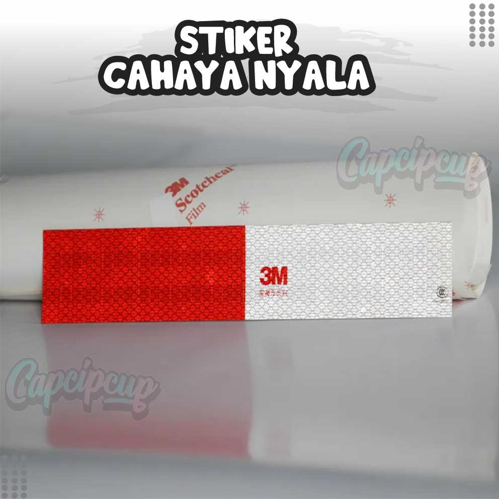 Jual Stiker Cahaya Nyala Sticker Safety Reflektor Pemantul Mobil Motor ...