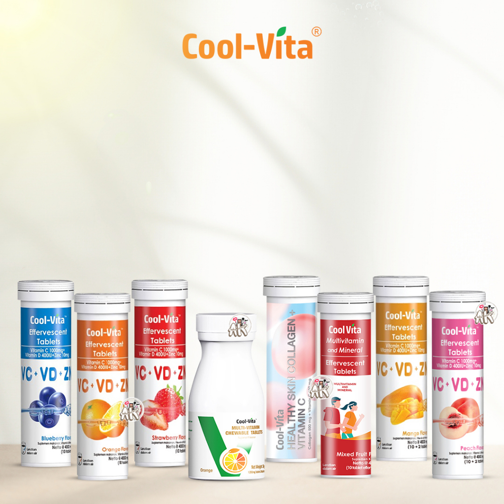 Jual COOLVITA VITAMIN SERIES ( MULTIVITAMIN CHEWABLE / HEALTHY SKIN ...
