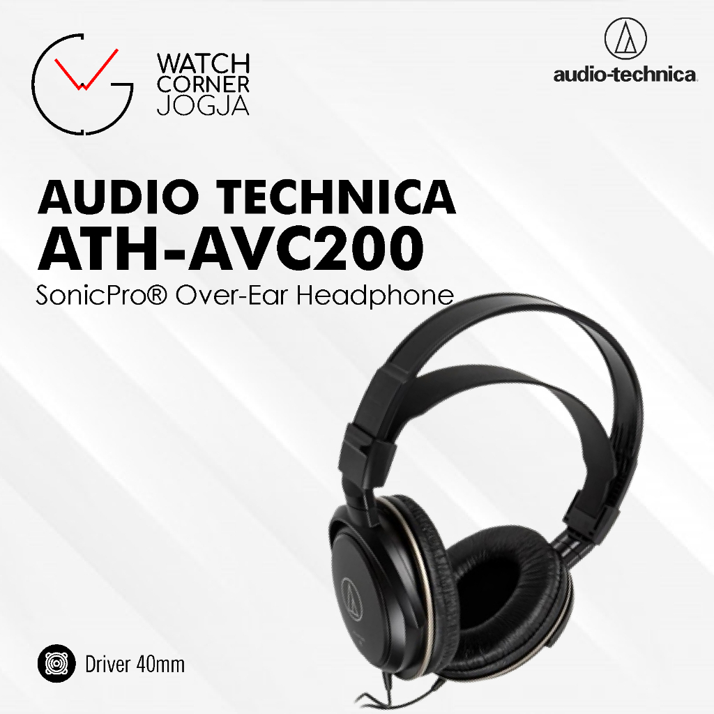 Jual Audio Technica ATH-AVC200 SonicPro Over-Ear Headphone GARANSI ...