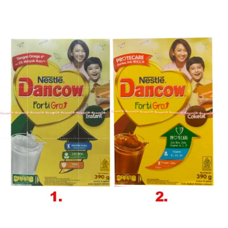 Jual Dancow Enriched Putih Coklat Fortigro 390gr Nestle Susu Dancow ...