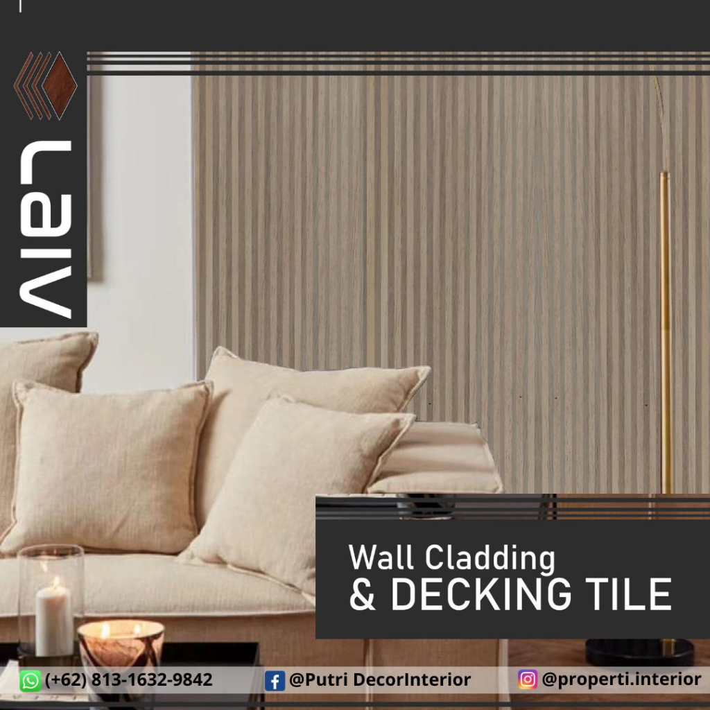 Jual WPC Decking LAI-V Cladding uk. 26cm x 2,9m tebal 22mm | Shopee ...