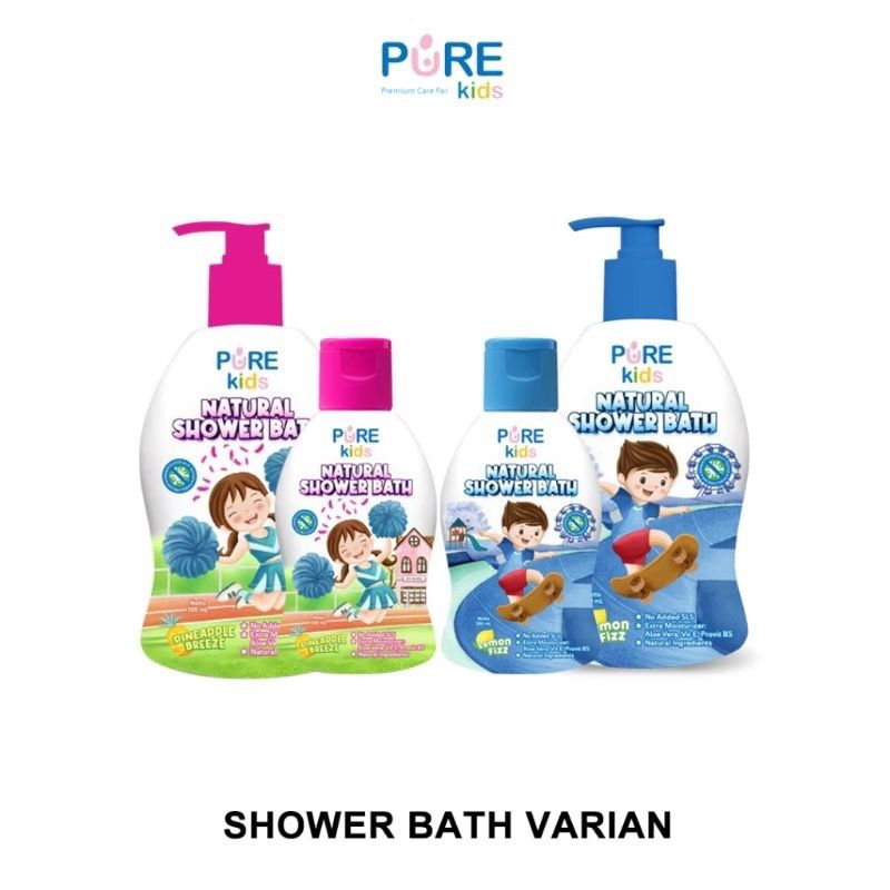Jual PURE KIDS Natural Shower Bath Kemasan 100ml & 300ml | Sabun Mandi ...