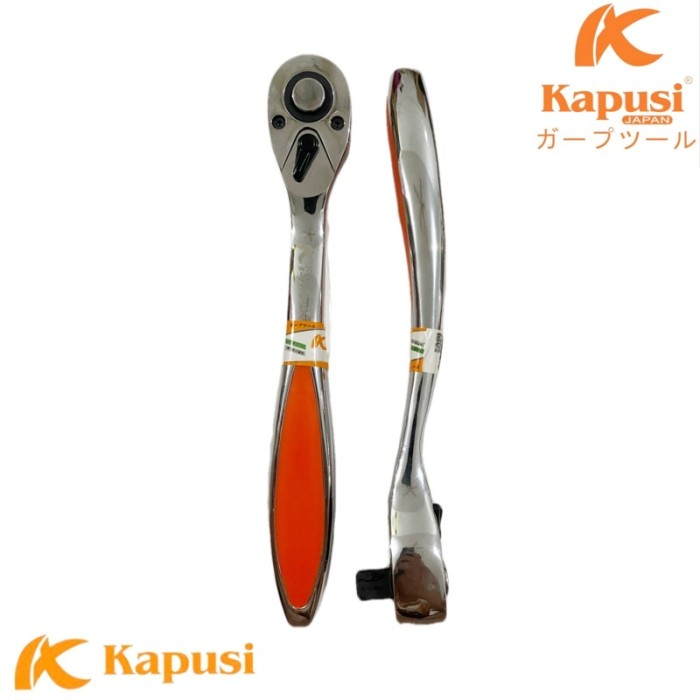 Jual RACHET HANDLE KAPUSI JAPAN 1/2 INCH 72T GAGANG SOK MODEL LENGKUNG ...