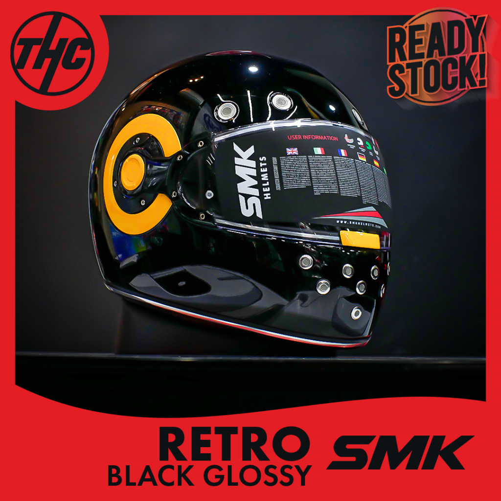 Jual HELM SMK RETRO FULL FACE VINTAGE HELMET SMK | Shopee Indonesia