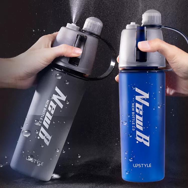 Jual BOTOL AIR MINUM 600 ML SPRAY UPSTYLE TRITAN SPORT WATER BOTTLE ...
