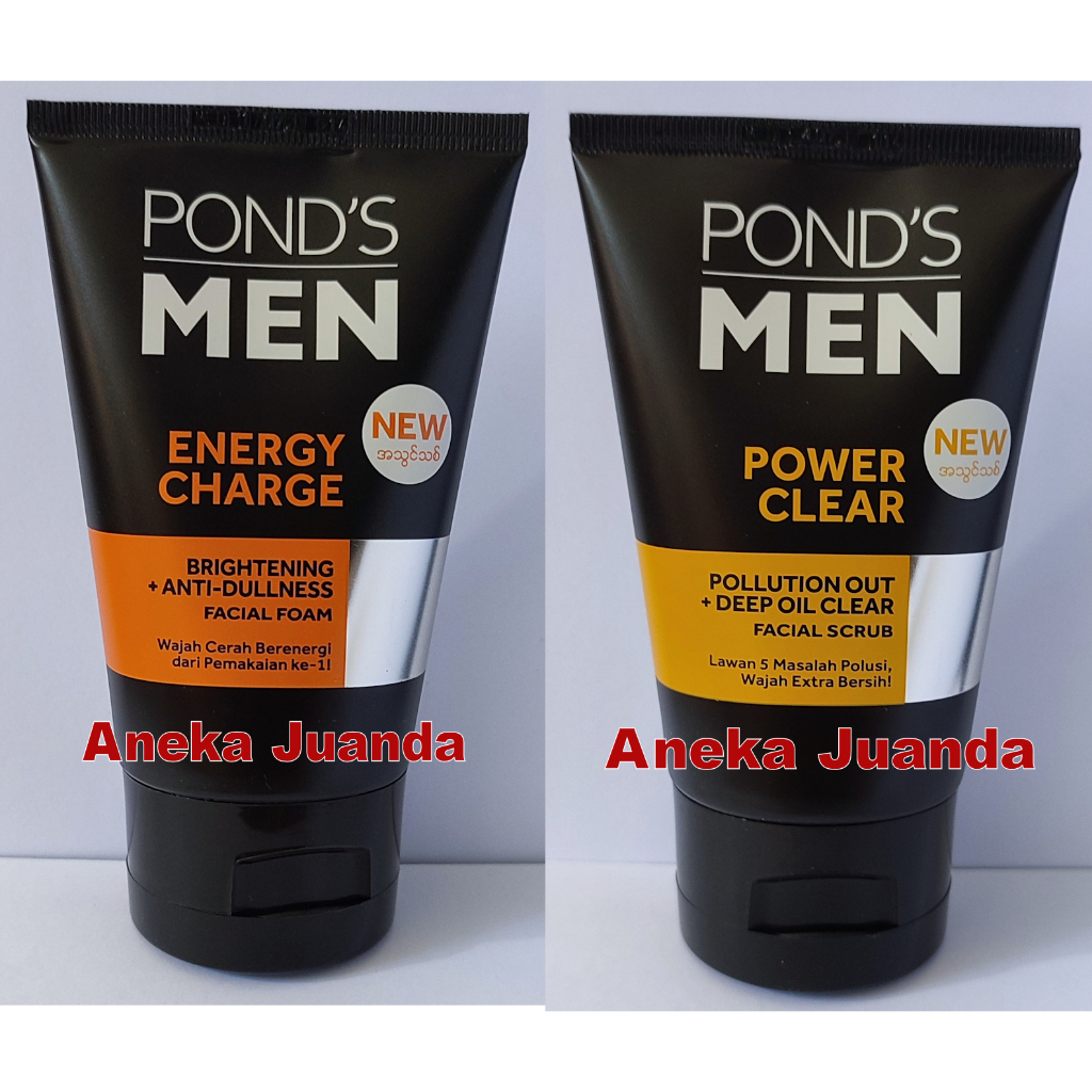 Jual Ponds Men Facial Foam Energy Charge / Power Clear 100g | Shopee ...