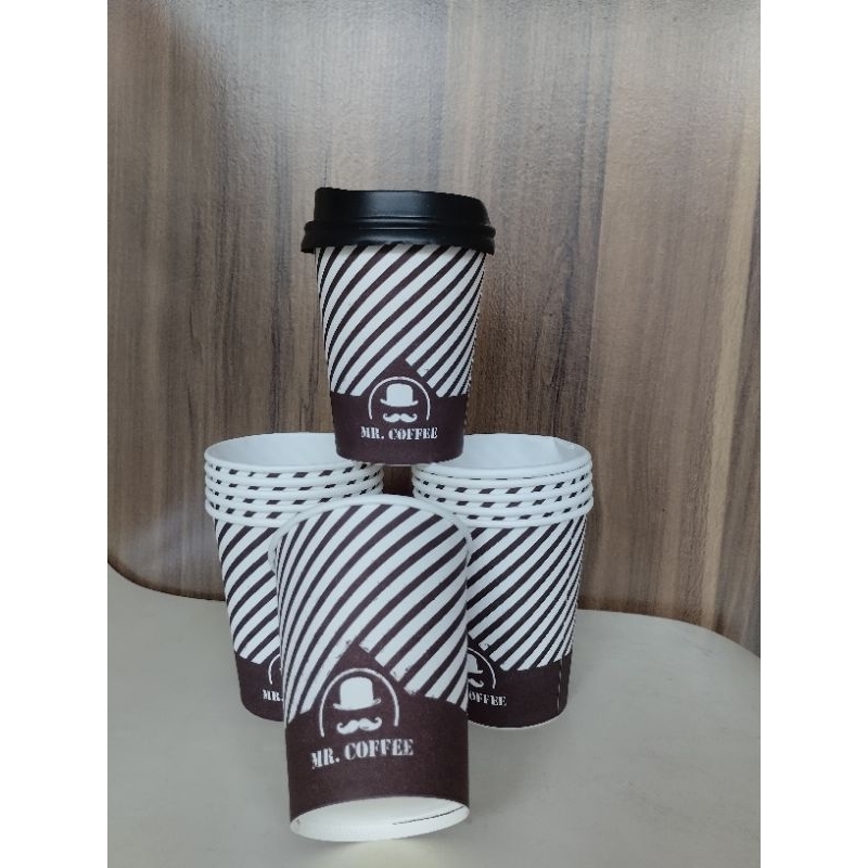 Jual Hot Paper Cup Motif / Gelas Kertas Minuman Panas Motif 8 Oz ,Tutup/Lid. | Shopee Indonesia