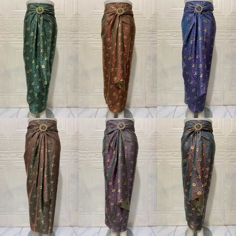 Jual Rok lilit songket mewah untuk kondangan wisuda pesta dan rok lilit ...