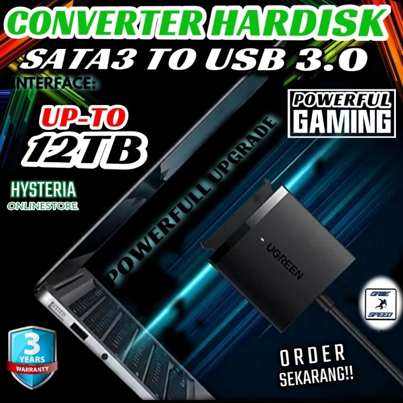 Jual Kabel Hardisk HDD 3.5` HDD/SSD 2.5` plus Adapter 12v - Kabel ...