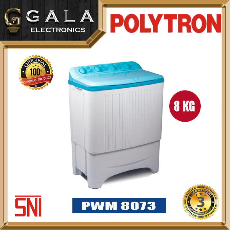 Jual Mesin Cuci Polytron PWM 8073 Samba Series 8 KG (2 Tabung) | Shopee ...